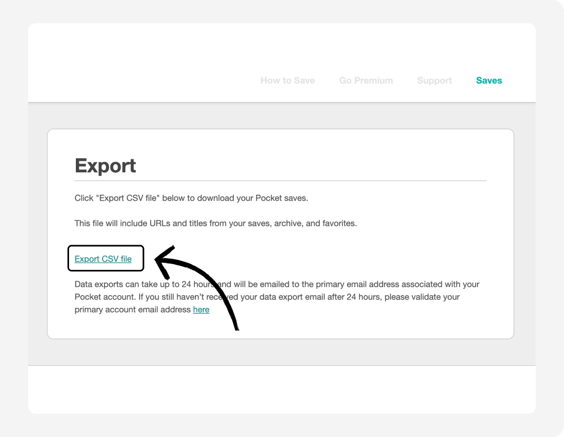 如何匯出您的 Pocket 儲存並導入到 MaxAI